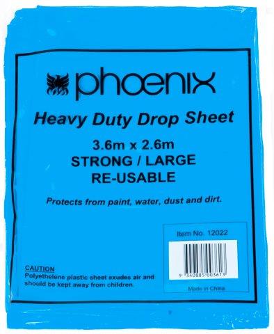 Phoenix Heavy Duty Plastic Dropsheet – Paintgear